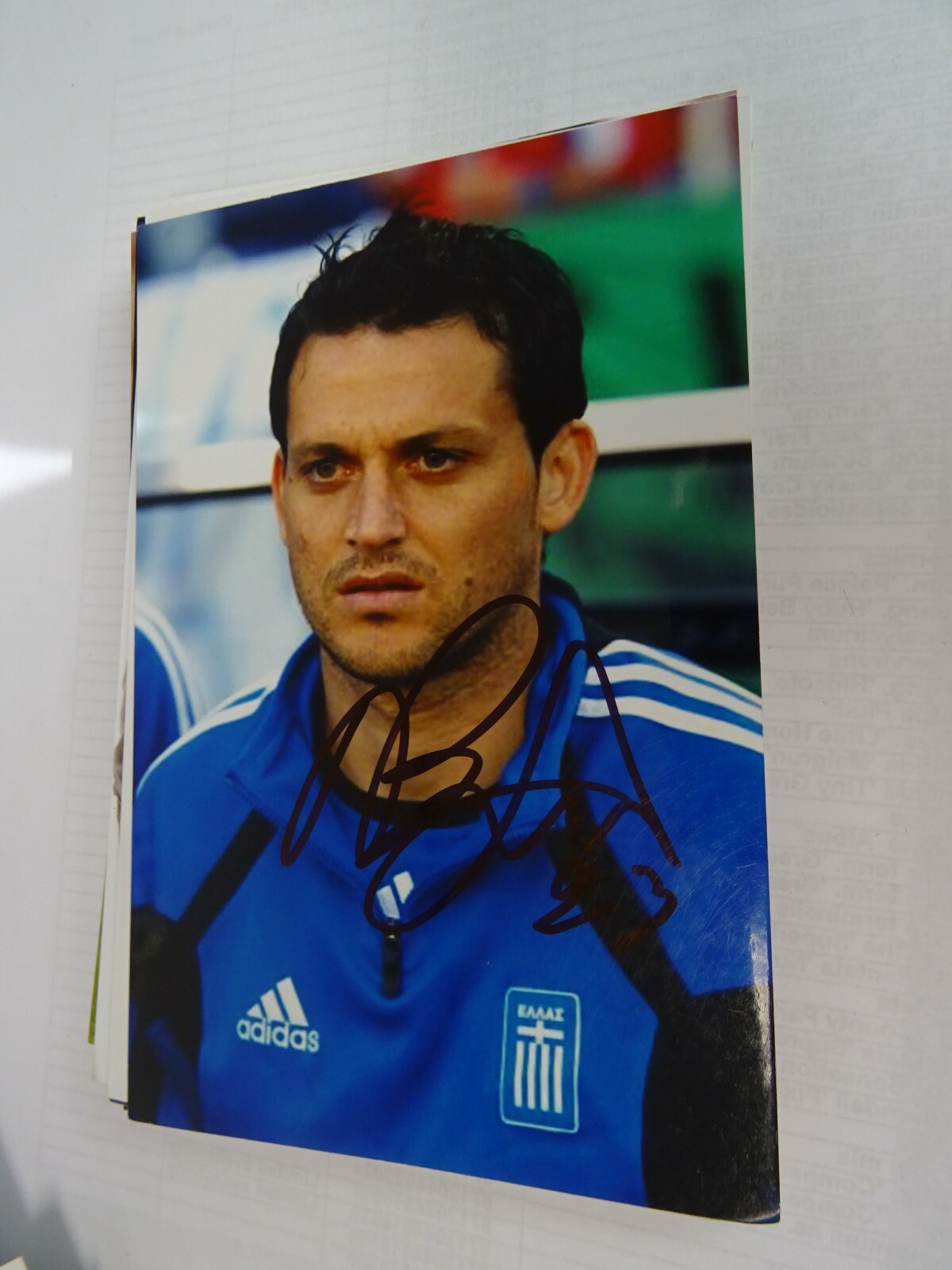 VASSILIS LAKIS - GREECE EURO 2004 WINNER - 6x4 PHOTOGRAPH ORIGINAL ...