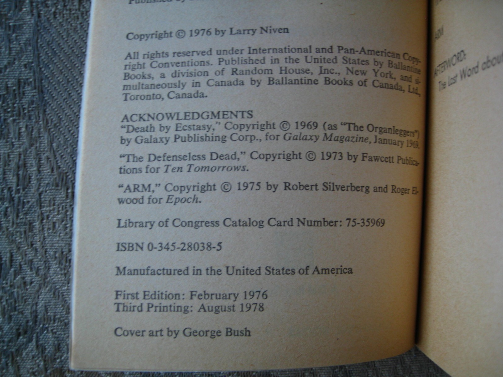 Larry Niven - The Long Arm of Gil Hamilton (Known Space Series ...