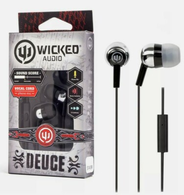 Wicked Audio DEUCE WI1850 Noise Isolation In-Ear EARbuds Headphones ...