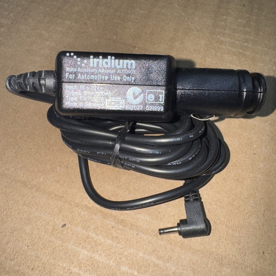 OEM Iridium Auto901 FW7500/6 Auto Accessory Car Adapter Charger Black ...