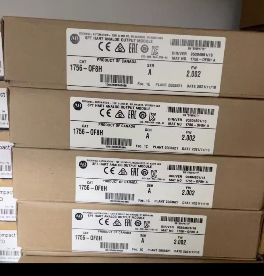 AB 1756-OF8H SER A ControlLogix Analog Output Module 1756OF8H New ...