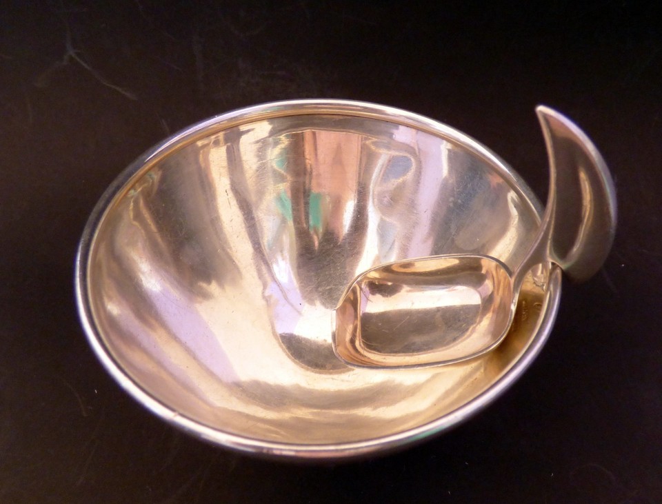 CODAN Mexico Silver Sterling 925 Sugar Bowl with Spoon Eagle Mark 7 ...