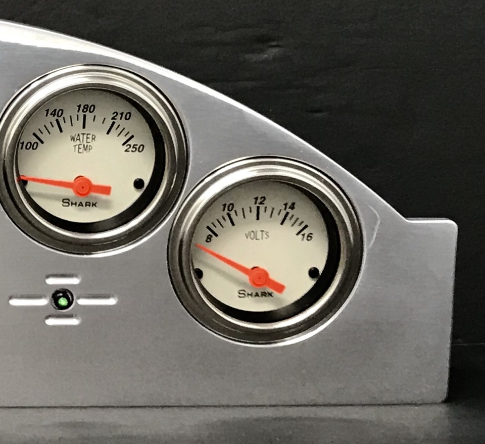 1957 Ford Car 5 Gauge Dash Panel Insert Cluster Set Billet Aluminum ...