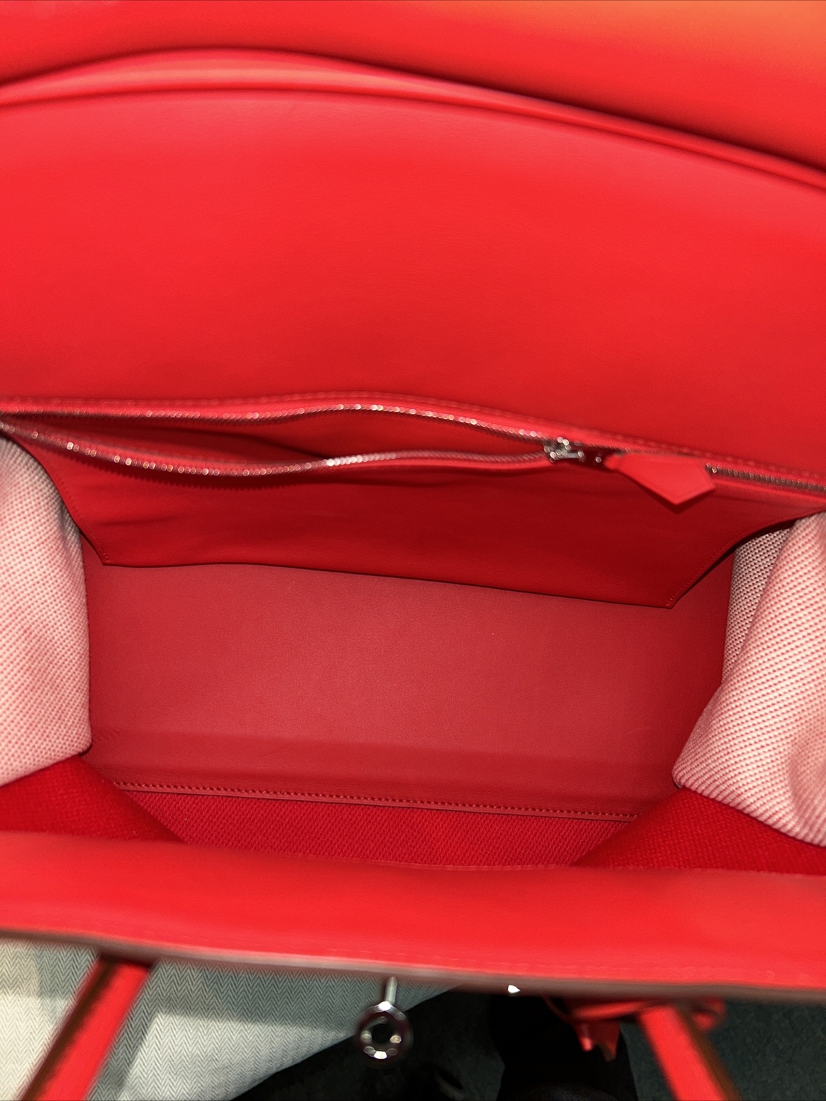 Hermes Birkin 35 Togo Fray Fray Red Leather Shoulder … - Gem