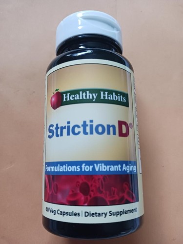 StrictionD Healthy Habits Blood Sugar Supplement SALE - 60 Capsules Exp ...