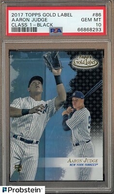 2017 Topps Gold Label Class 1 Black #86 Aaron Judge Yankees RC Rookie ...