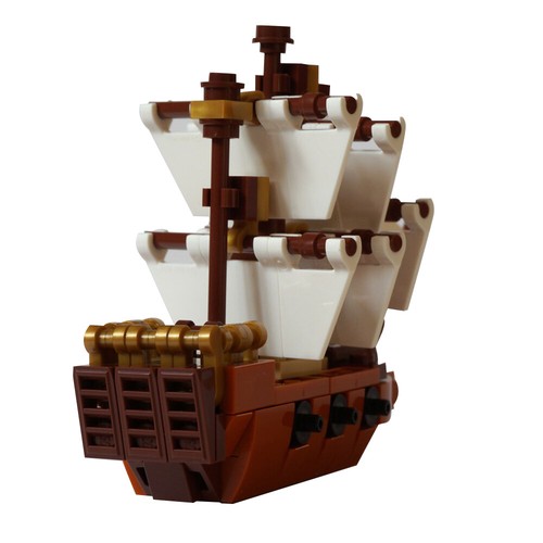 Model Building Bricks Set for Alternate Ship Build 21313 Boat DIY MOC ...