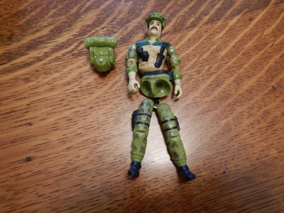 GI JOE Vintage Action Figure 1986 LEATHERNECK w/ Backpack - Needs Band ...
