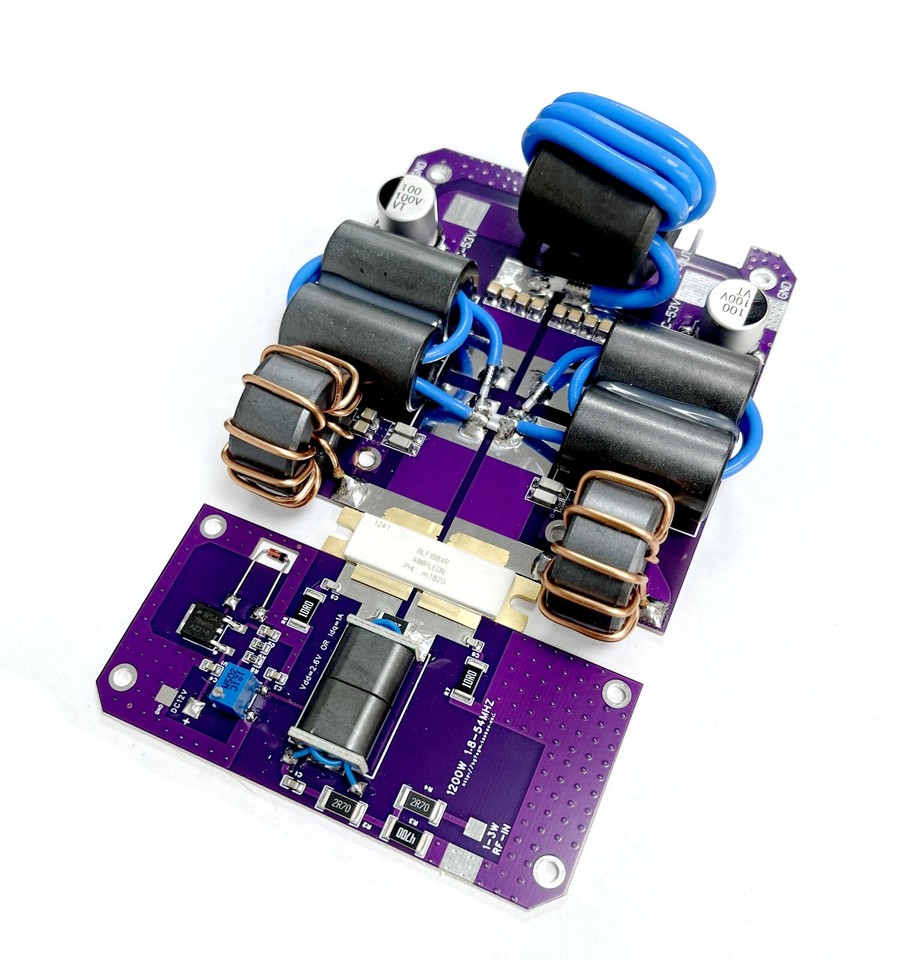 RF LDMOS 1.2KW HF/6m AMPLIFIER BOARD 160-6M BLF188XR Configure ...
