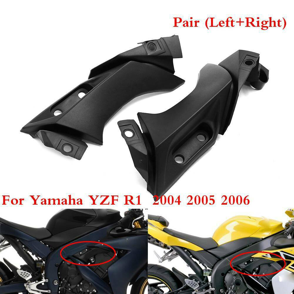 For Yamaha YZF R1 2004-2006 2005 Black Side Frame Mid Cover Panel ...