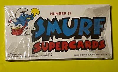 VINTAGE 1982 TOPPS SMURF SUPERCARDS TRADING PACK 12 CARDS | eBay