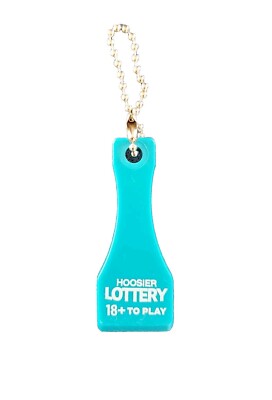 NEW Indiana Hoosier Lottery Scratch Off Ticket Scratcher Keychain ...