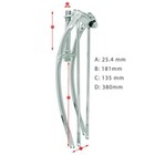 26" Beach Cruiser Springer Bicycle Fork for 26x3.0" Fat tire 135mm ...