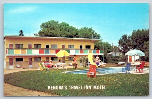 Postcard Kenora's Travel Lodge Motel Kenora Ontario Canada B4 | eBay