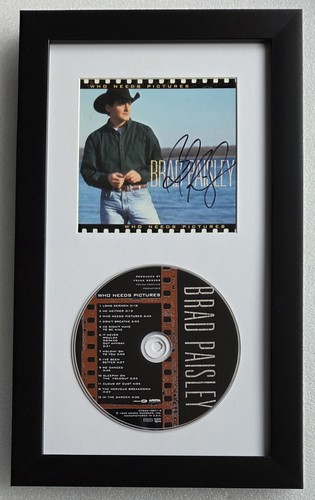 BRAD PAISLEY CD DISPLAY AUTOGRAPHED BECKETT BAS COA SIGNED COUNTRY ...