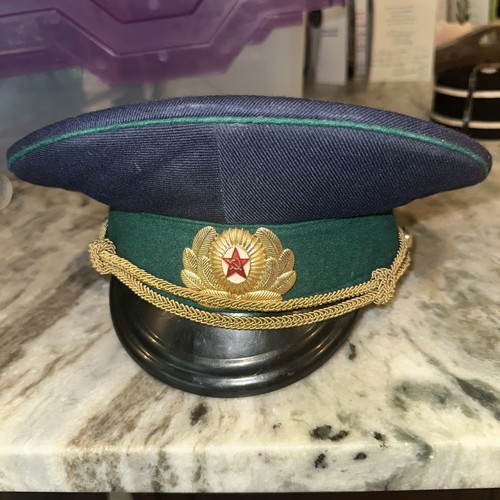 Vintage Soviet Union Russian USSR Military Officer Cap Military Hat 56 ...
