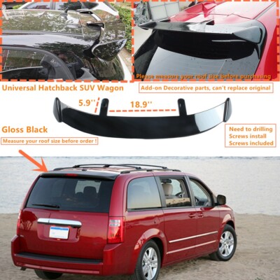 For 2008-10 Dodge Grand Caravan Gloss GT-Style Rear Roof Spoiler Wing ...