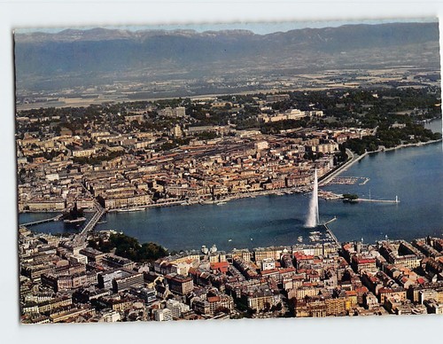 Postcard Aerial View Of Geneva Switzerland | eBay