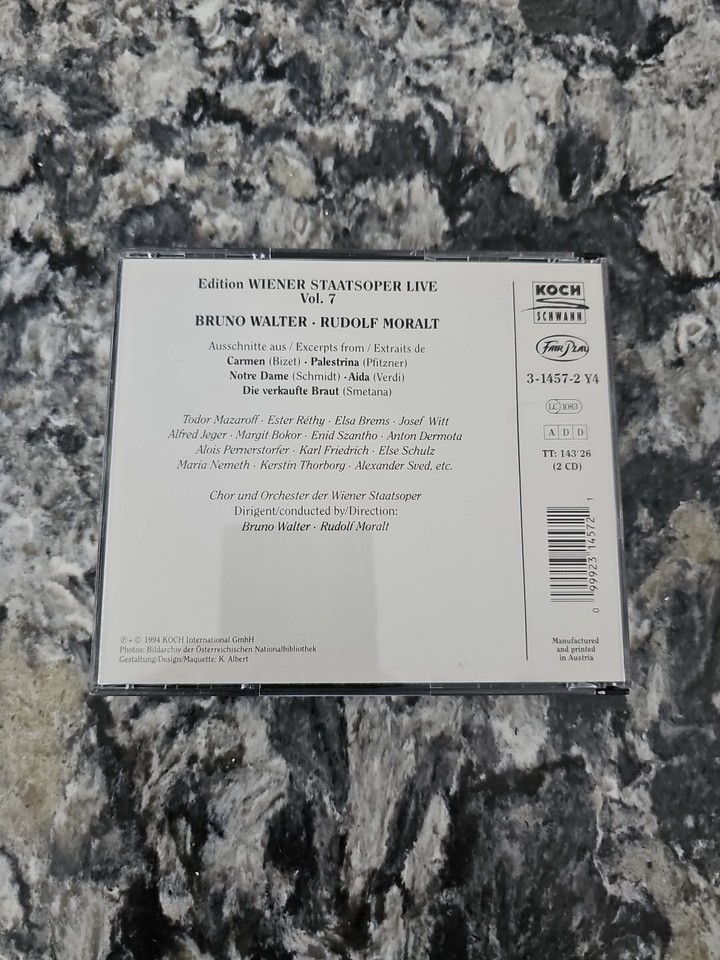 Bruno Walter/Rudolf Moralt (CD, Koch Schwann) Live - | eBay