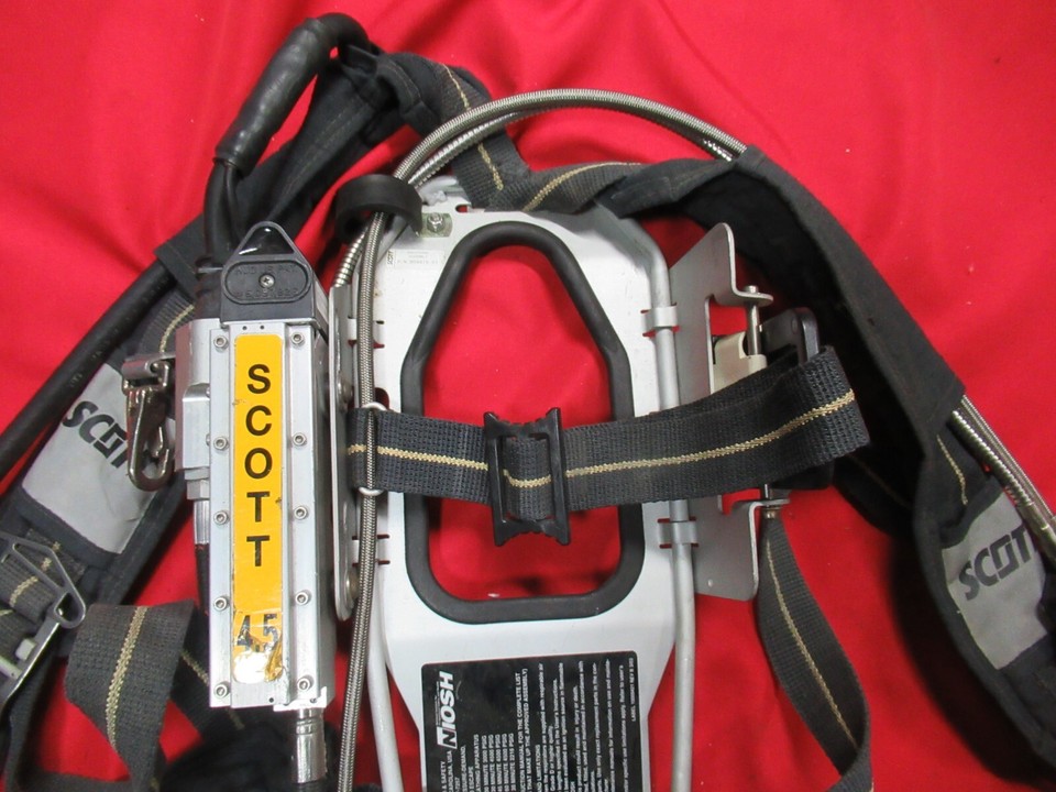Scott 4.5 AP50 SCBA Air Pak PACK 4500 psi HUD EBSS EZ FLO REGULATOR ...
