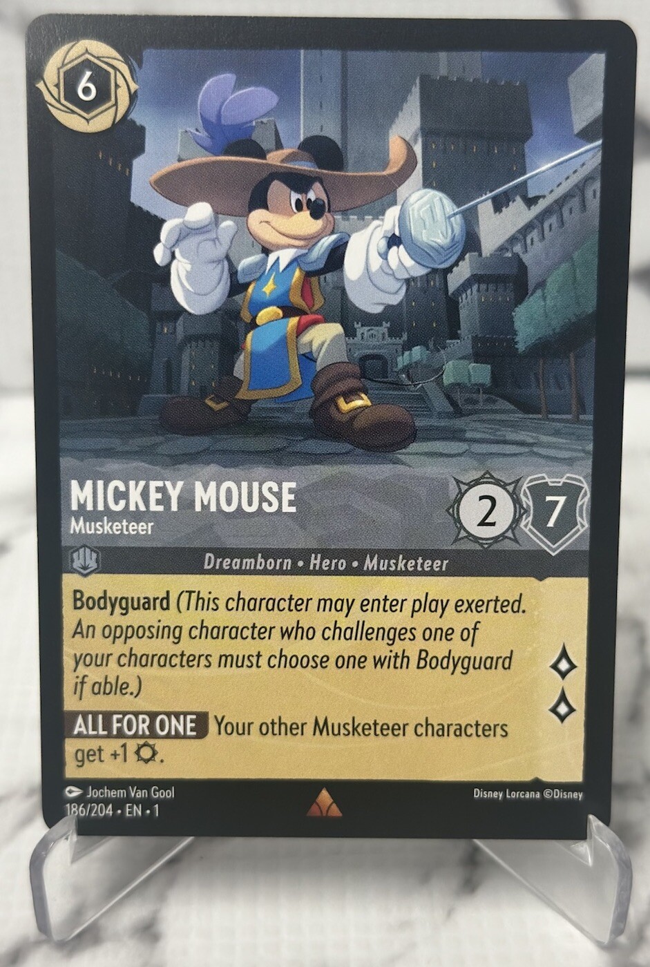 Disney Lorcana Mickey Mouse Musketeer Rare The First Chapter 186/204 | eBay