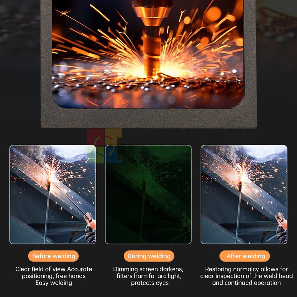 Auto Solar Darkening Replacement TIG Welding Helmet Mask Grinding Lens ...