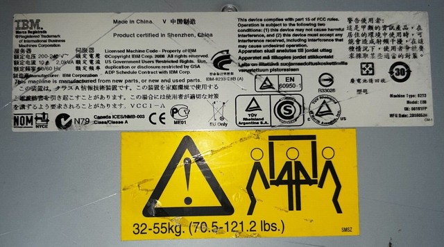 IBM 8233-e8b Power 750 Express Server 8-core Power7 3.0ghz 8334 32gb ...