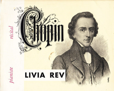PATHE 33 DT 1013 - LIVIA REV - CHOPIN RECITAL - BERCEUSE PRELUDES ETC ...