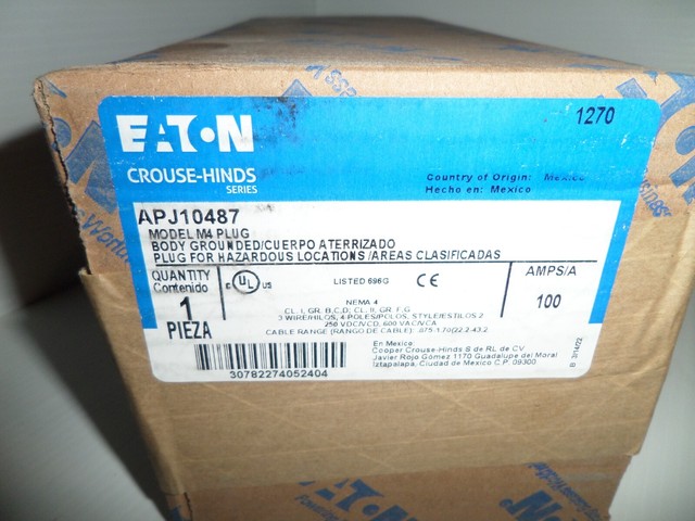 Crouse-Hinds APJ10487 Arktite Pin Electrical Plug for sale online | eBay