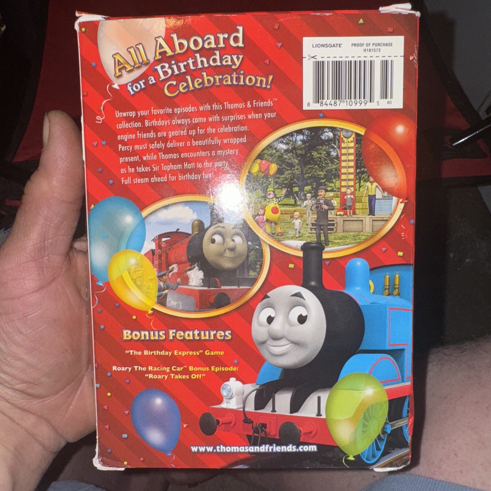 Thomas Friends: The Birthday Express (DVD, 2011, With Train Whistle ...