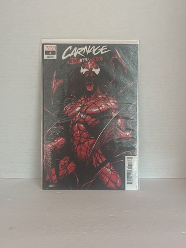 CARNAGE BLACK WHITE BLOOD #1 INHYUK LEE VARIANT 1ST PRINT MARVEL COMICS ...
