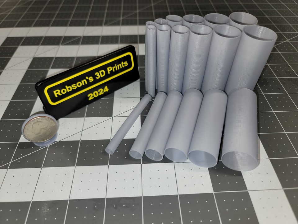 ANNULAR CORRUGATED METAL PIPE CMP PIPE MODEL, DIORAMA O 1/48 and HO 1/ ...