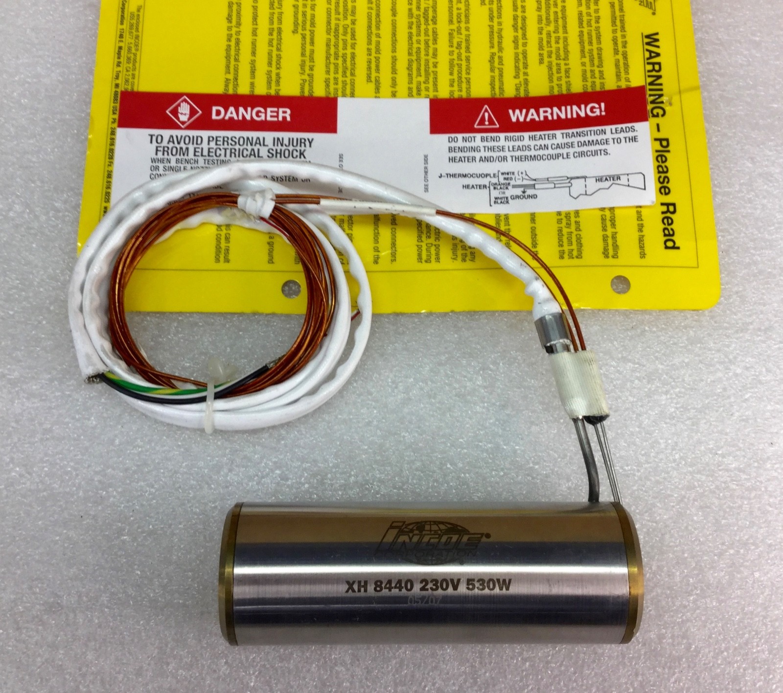 INCOE XH8440 HOT RUNNER HEATER ELEMENT 230V 530 WATT NEW NO BOX | eBay