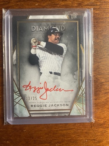 2022 Topps Diamond Icons Red Ink Auto /25 Reggie Jackson #RI-RJ Auto ...