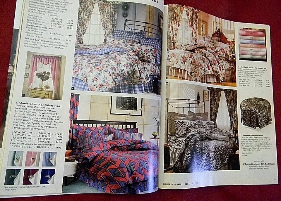 Vintage Domestications 95 page illustrated 1997 home goods catalog | eBay