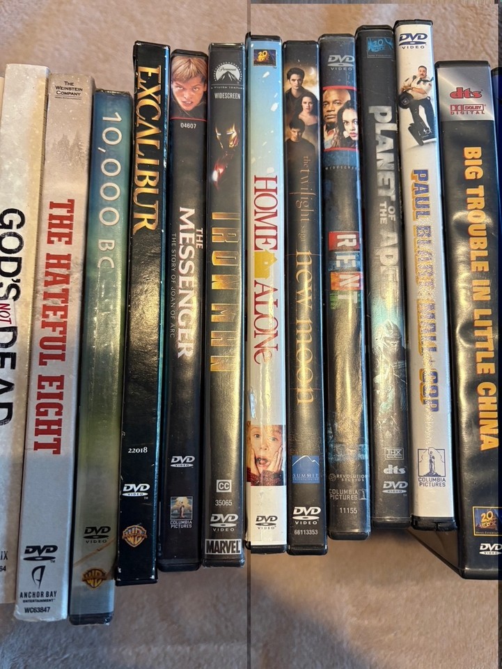 Lot Of 42 DVD Movies Various Genres And Titles a few Blue Rays some NIB ...
