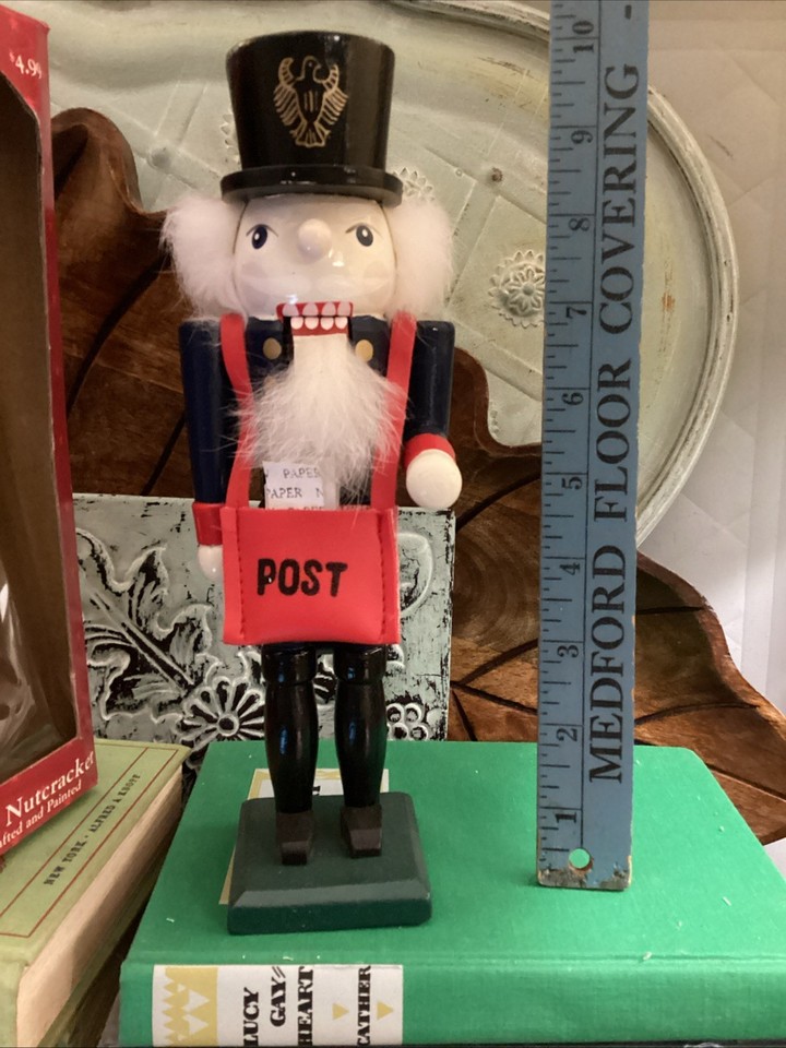 Bradlees Christmas Nutcracker Post Postmaster Postman Vintage Trimmings ...