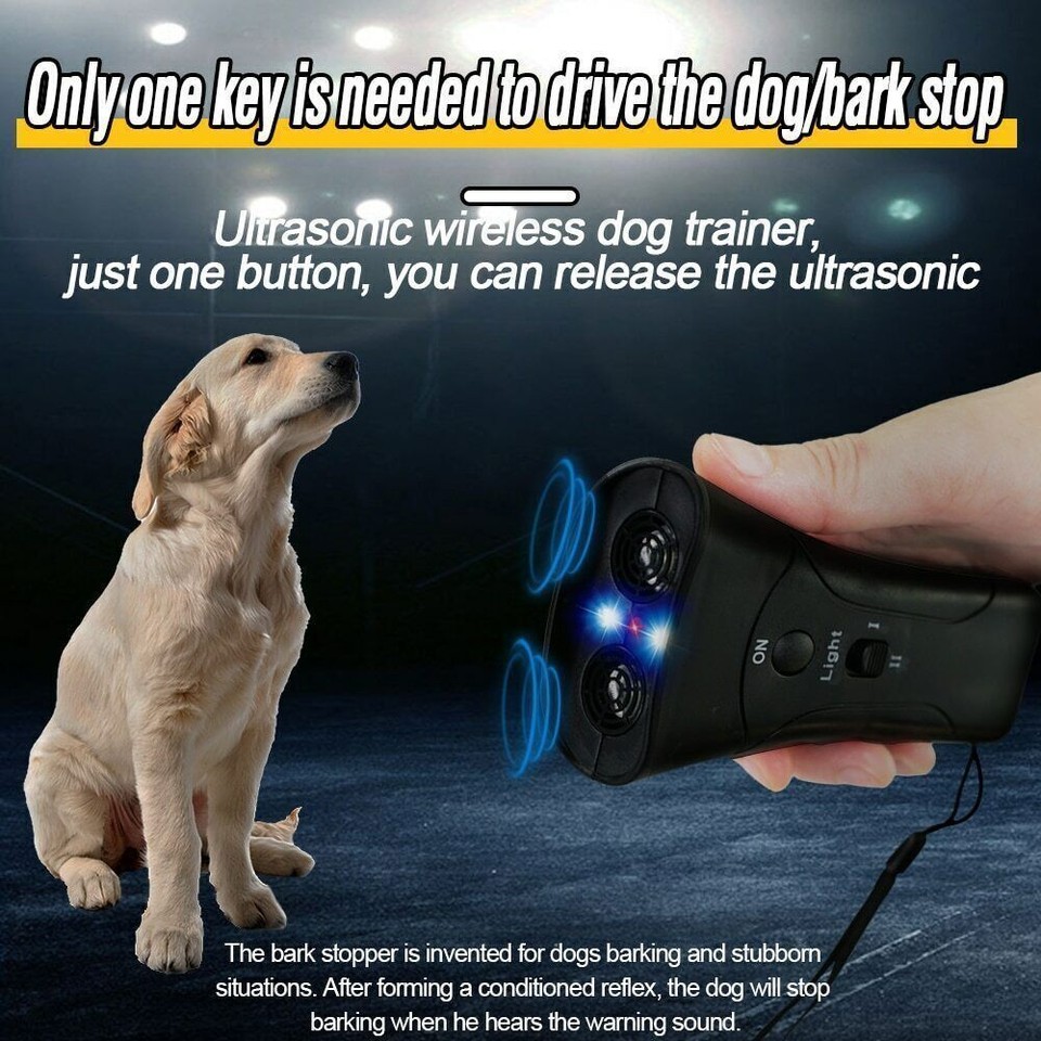 Ultrasonic Anti Bark Control Stop Barking Away Pet Dog Training ...