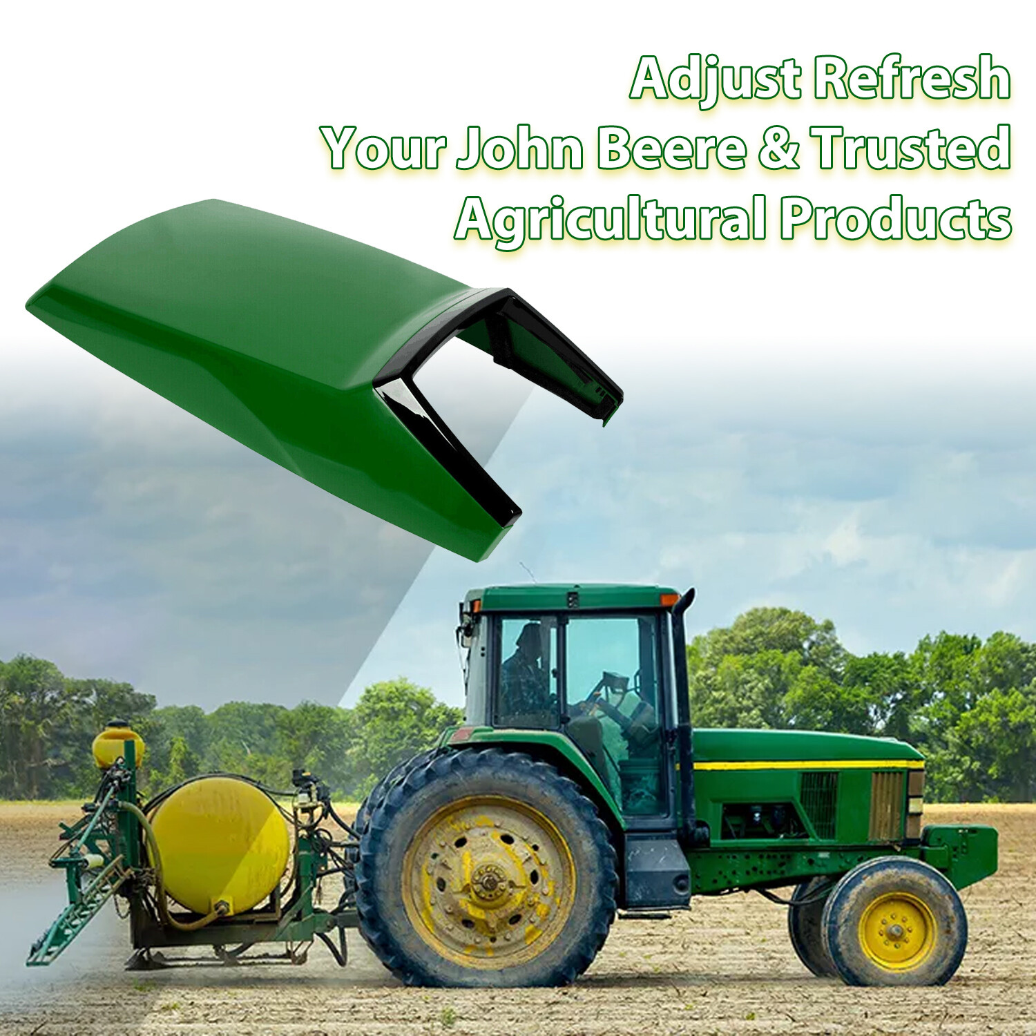 For John Deere 415 425 445 455 Side Panels Kit+Upper Hood for AM128986 AM128983 | eBay