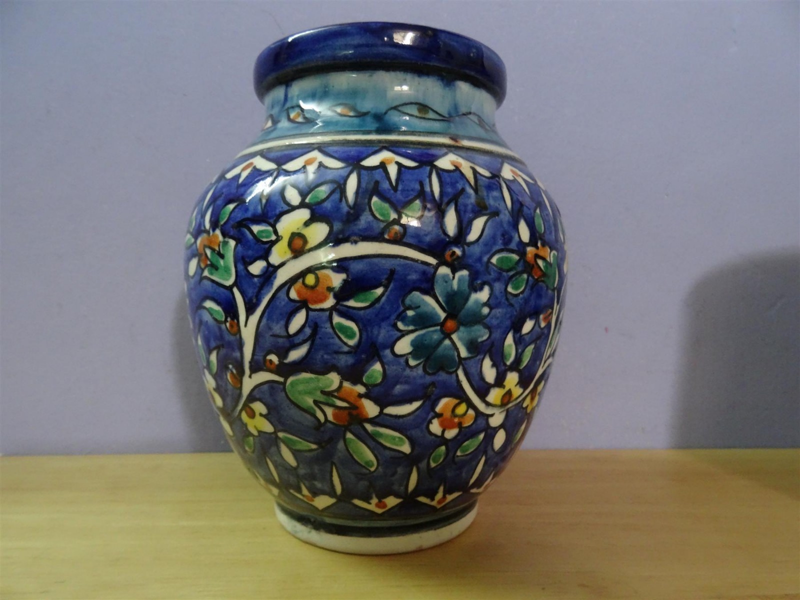 israel palestine iznik Vase Jerusalem Armenian Pottery ceramic Signed ...
