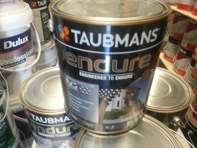 TAUBMANS 4 LITRE ENDURE EXTERIOR GLOSS FACTORY WHITE COLOR PAINT | eBay ...