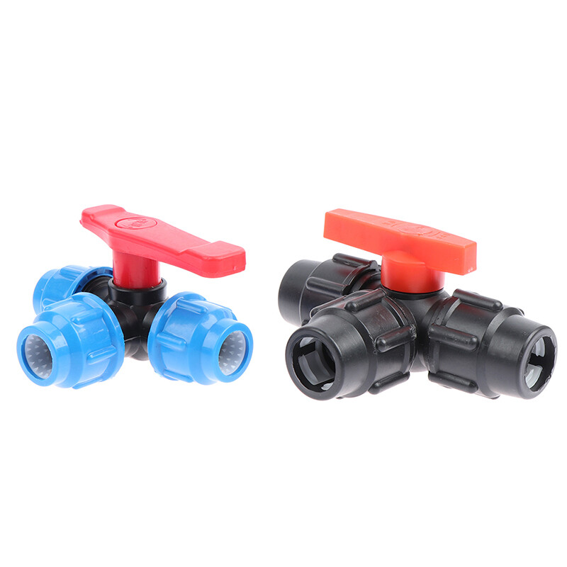 PE Three-way Fast Connection Pipe Valve Plastic Valve T-type ValveL#u ...