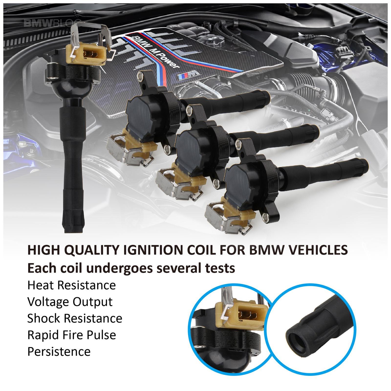 6PC/Set IGNITION COILS FOR BMW E46 E39 X5 E36 323i 325i 328i 330i M3 M5 ...