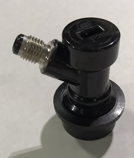 Black Liquid Ball Lock Coupler, Disconnect, ¼” MFL, Cornelius Tank ...