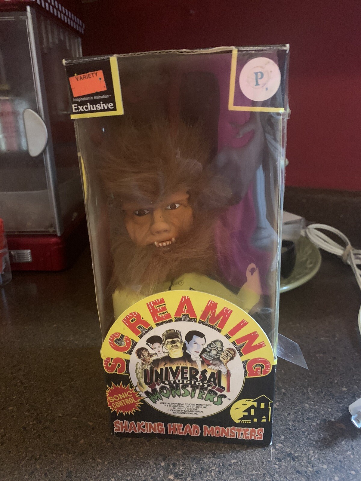 Telco Universal Monsters 1992 Wolfman Screaming Shaking Head with Box ...