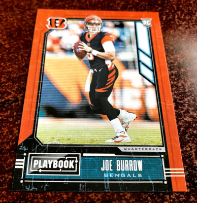 2020 Panini Playbook JOE BURROW ROOKIE RC #101 Near Mint CINCINNATI ...