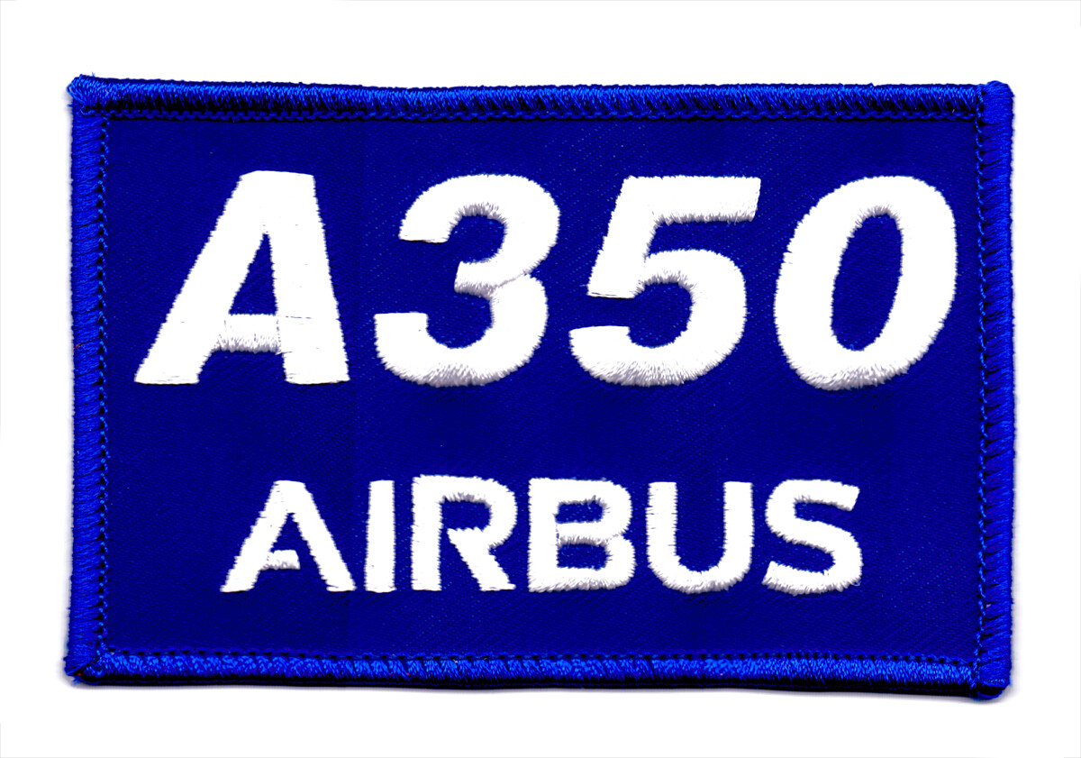 PATCH Airbus A350 rectangle blue Bomber Pilot Jacket sew-on/iron-on ...