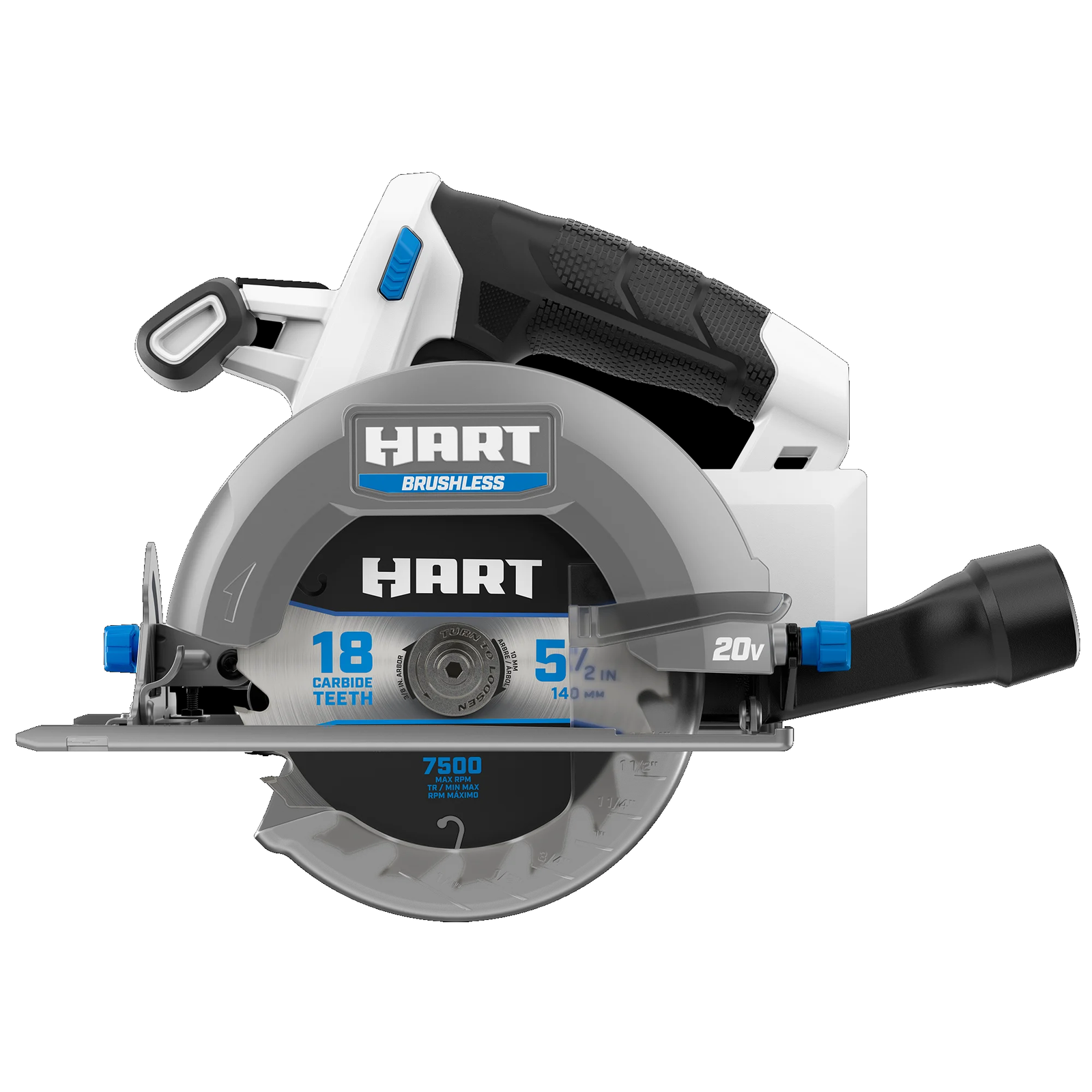 Hart HPCS75 20-Volt Brushless 5-1/2-inch Compact Battery-Powered ...