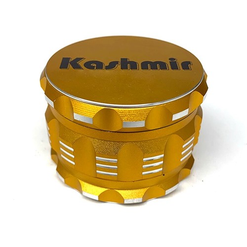 Spice Herb Tobacco Grinder 2.5" 4 Piece Crusher Aluminum Grinder Gold ...