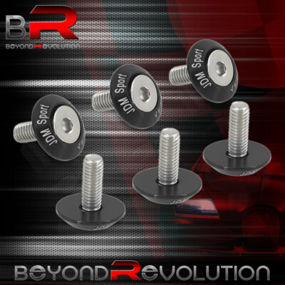 JDM 6PCS Billet Fender Washer Screw Bolts M6X20MM Engine Bay Dress Up ...